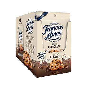 Famous Amos Belgian Chocolate Cookies 2oz 6ct Box — CandyRetailer.com
